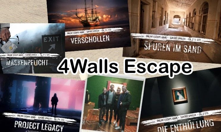 4Walls Escape - Online Escape Rooms im Home Office-Format
