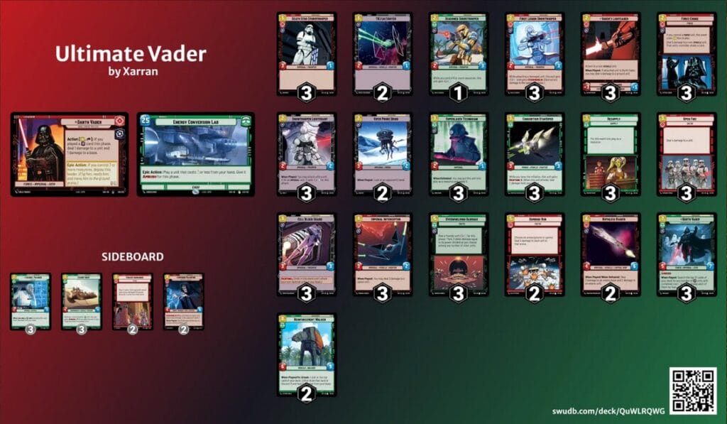 Star Wars Unlimited: Das ultimative Darth Vader-Deck