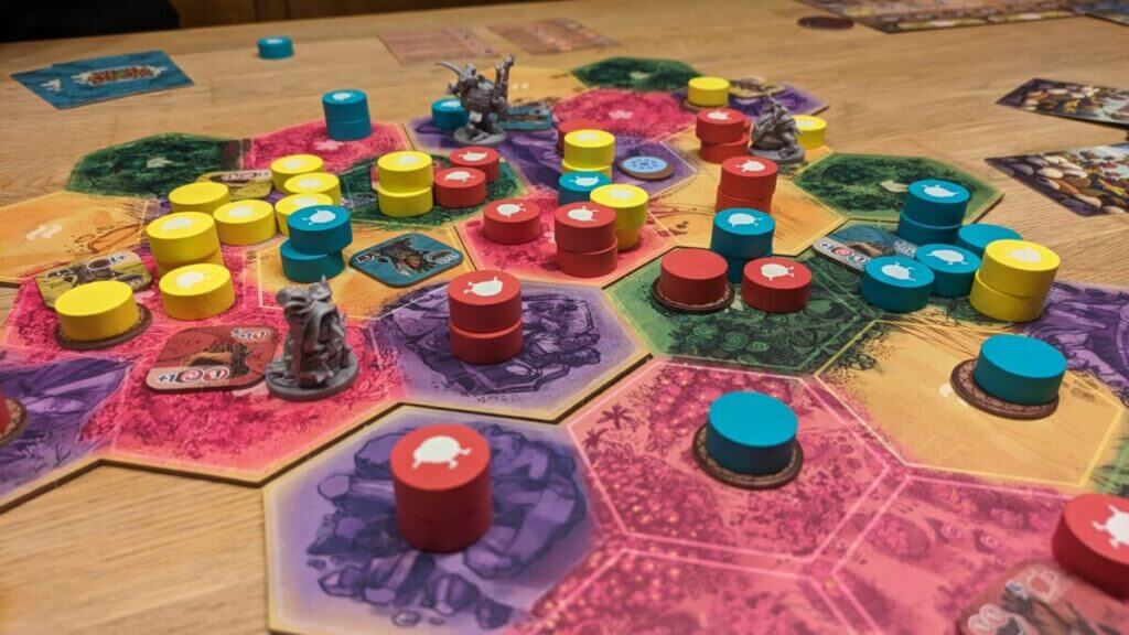 Brettspiel-Rezension zu Kiwi Chow Down: Verrückter Kampf um Früchte und ...