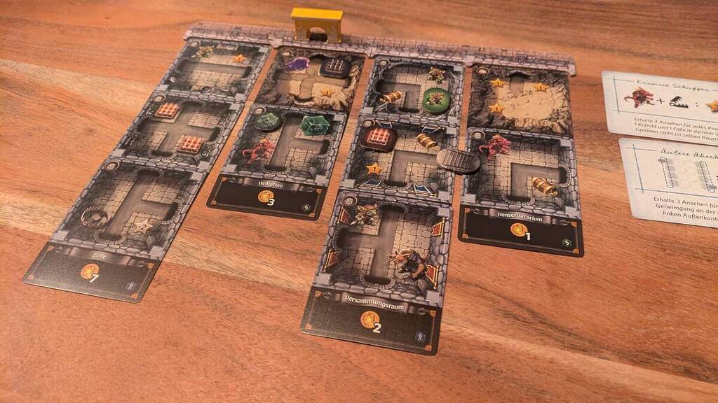 Board game review of Dungeon Designer: Successful dungeons in the Roll ...